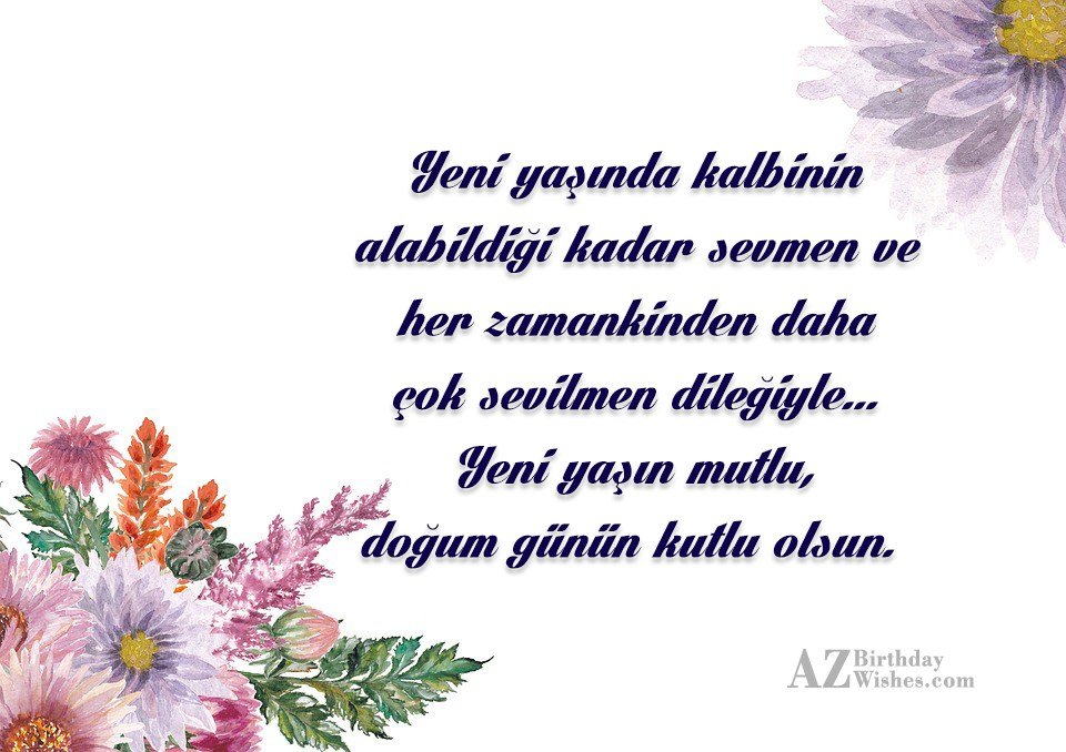 Birthday Wishes In Turkish - Birthday Images, Pictures ...