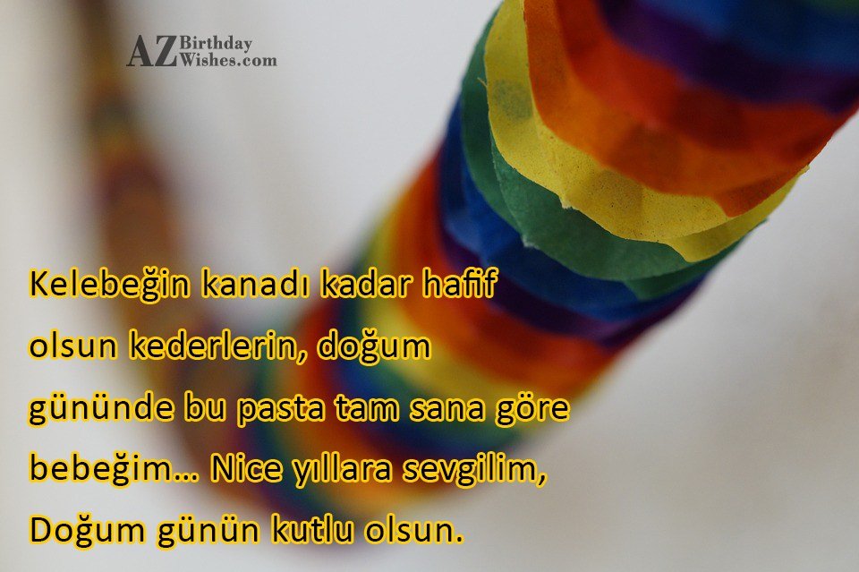 Birthday Wishes In Turkish - Birthday Images, Pictures ...