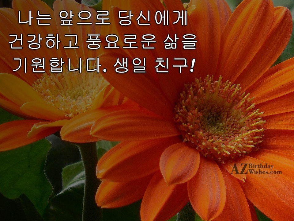 Birthday Wishes In Korean - Birthday Images, Pictures ...