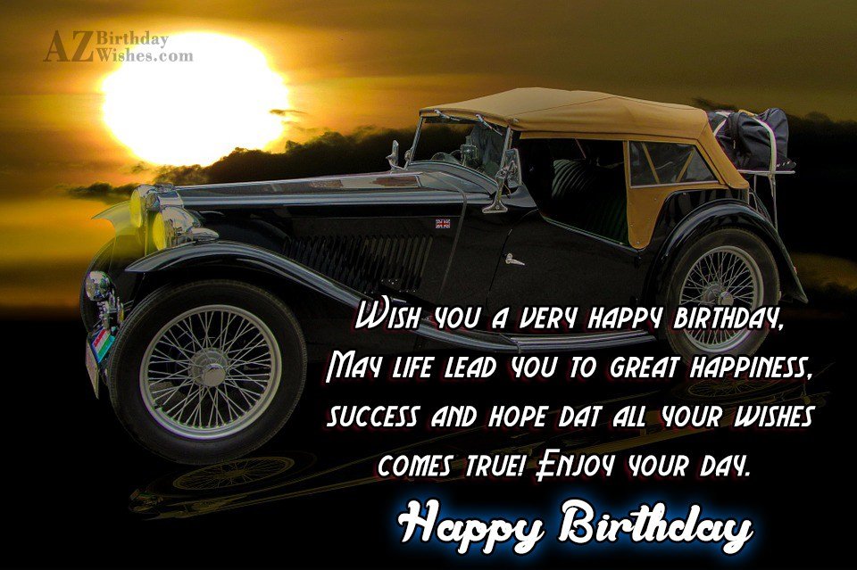 Birthday Wishes With Car Images Birthday Wishes With Car Images