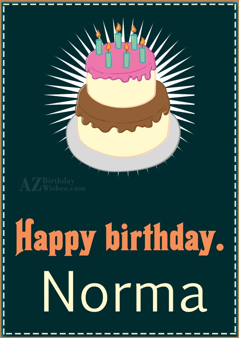 Happy Birthday Norma