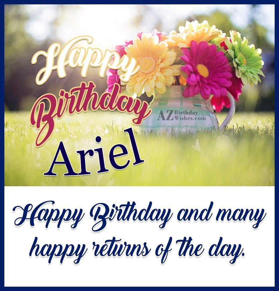 Happy Birthday Ariel